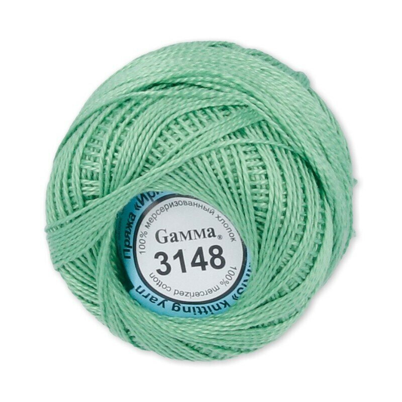 Пряжа "Gamma" Ирис 100% хлопок, цвет: 3148 (2 шт.)