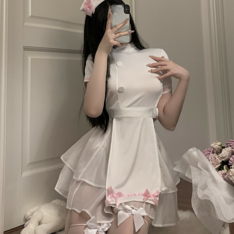 Женское эротическое белье (1 шт, ролевая игра медсестры, не нужно снимать тело, страсть в постели, униформа искушения)