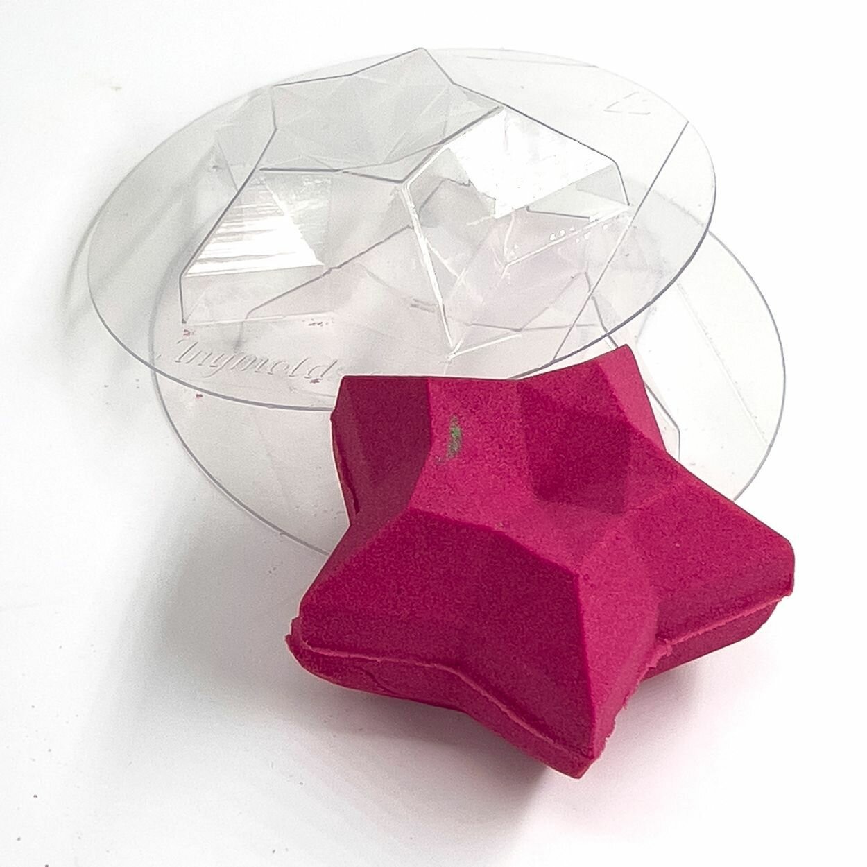 Форма для заливки мыла пластиковая - Звезда комплект (2шт) из пластика для бомбочек