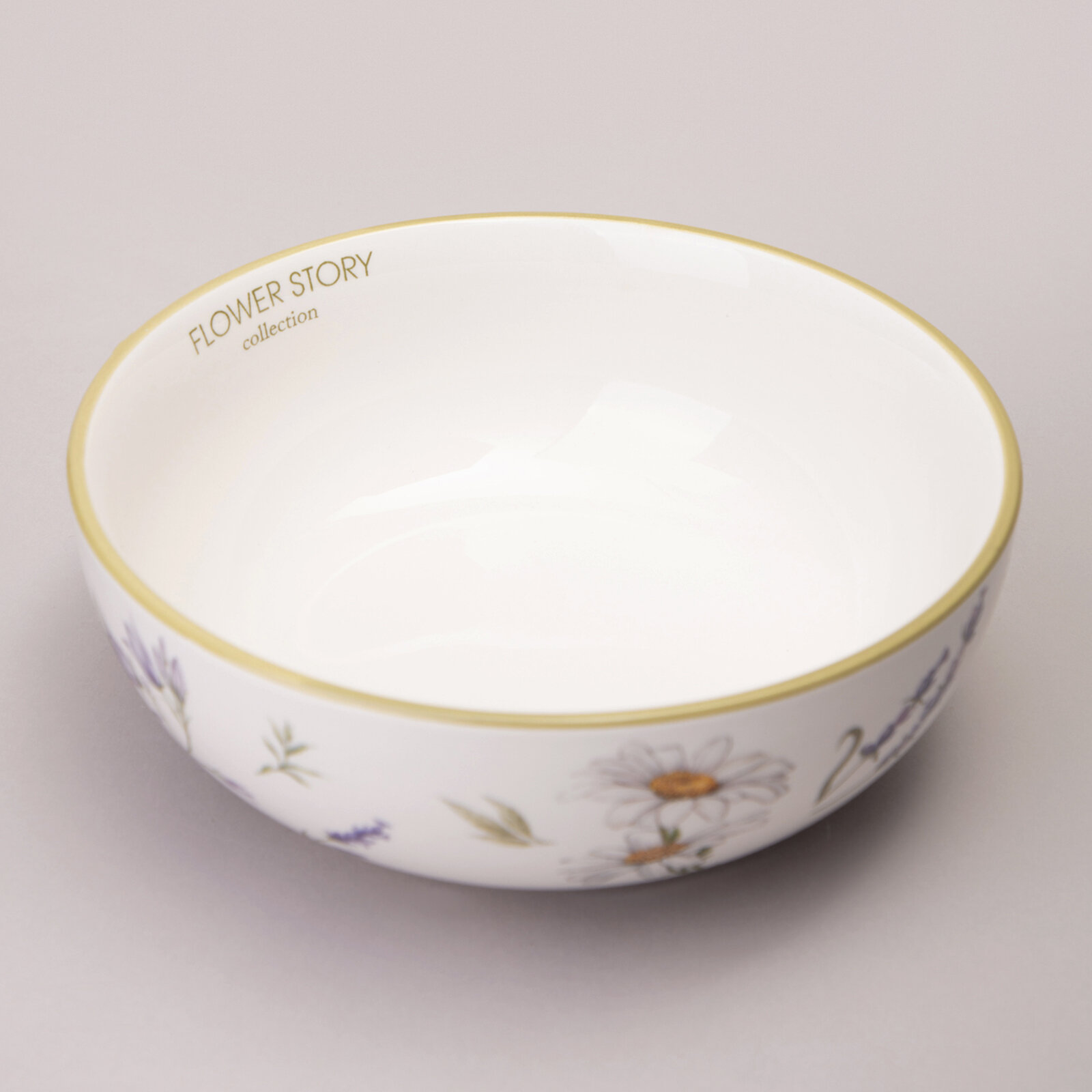 Салатник agness flower story 16,5*6 см 800 мл KSG-358-2173