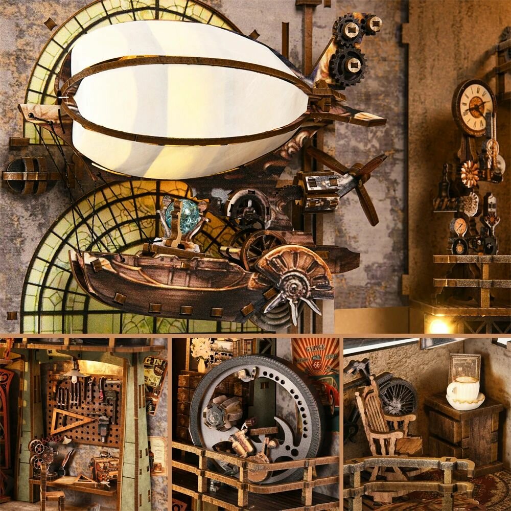 DIY-буктюк "Комната Творчества", деревянный, 3D, для взрослых и детей — фото 1