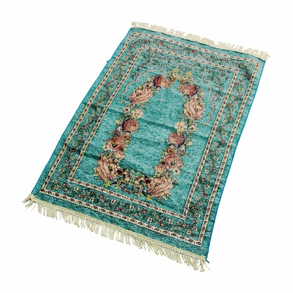 Молитвенный коврик синель портативный ковер цветочный исламский коврик-одеяло