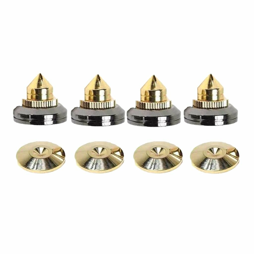 4шт Шипы для динамиков Амортизирующая антивибрационная подставка для сабвуфера