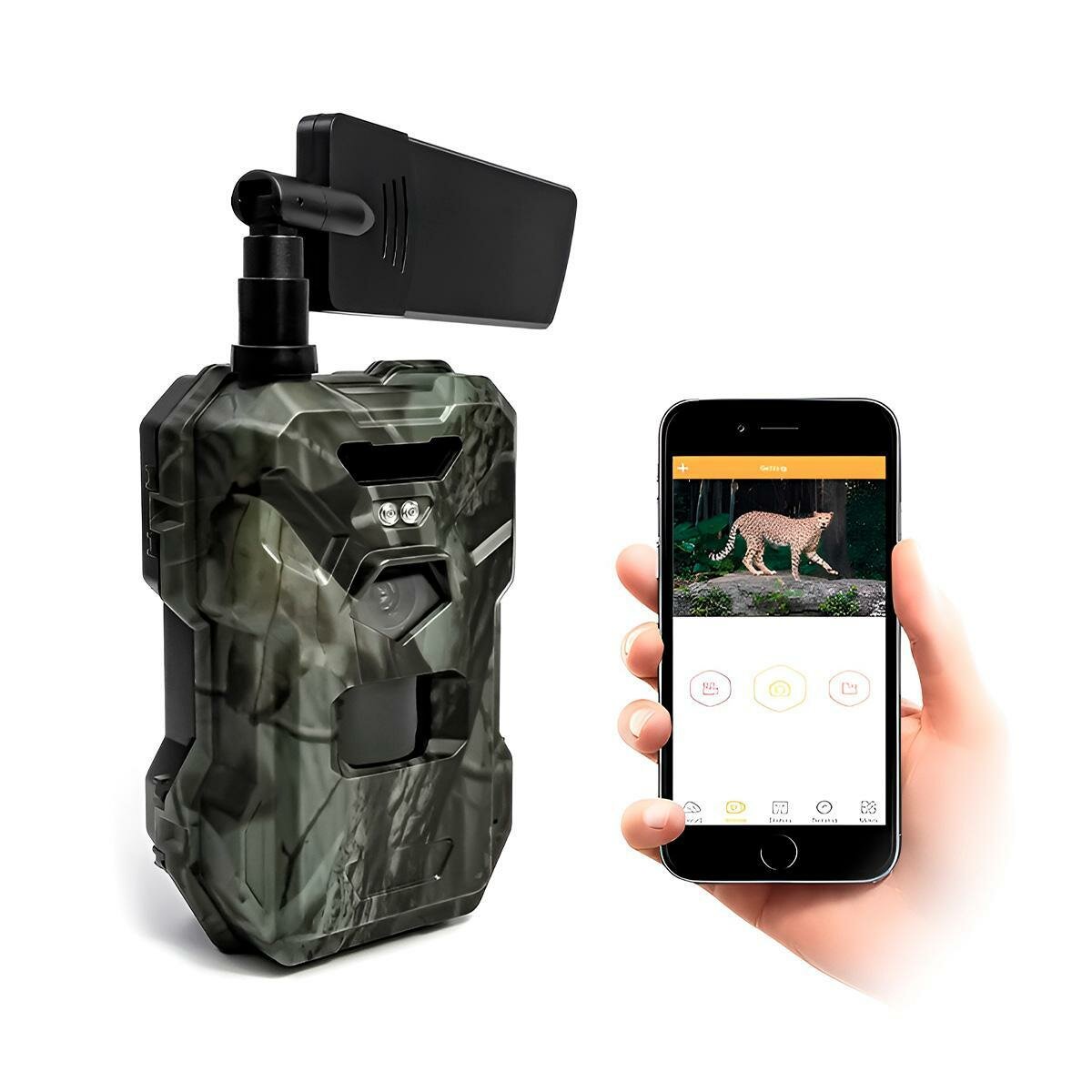 Уличная 2К/4G фотоловушка Филин 880-LTE-Pro-2K (HC) (Orig) (M57783UL) для охоты с СИМ картой и аккумулятором 8хАА. Запись в облако и на SD, online п