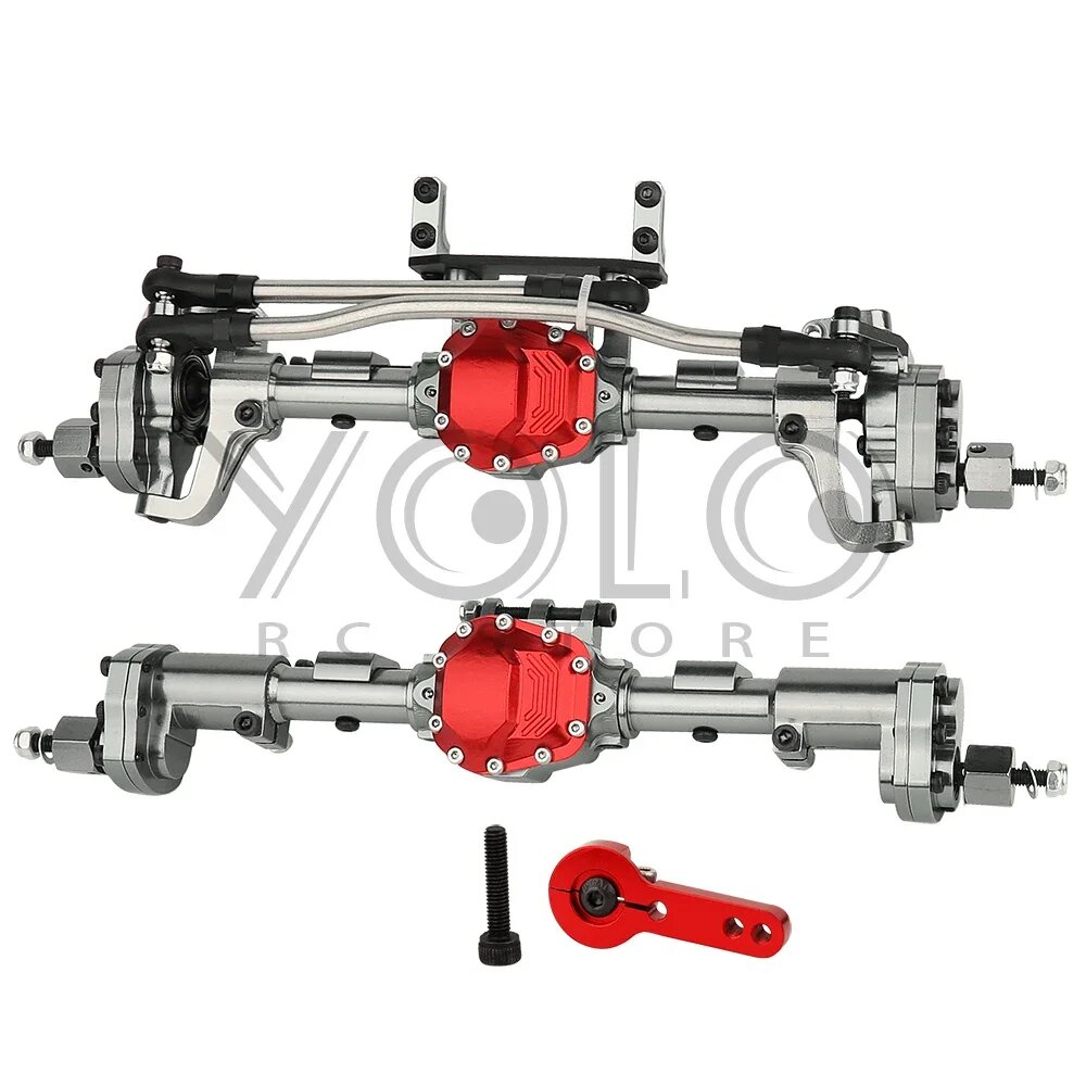 Металлическая портальная ось SCX10 II 1/10 Titanium Set
