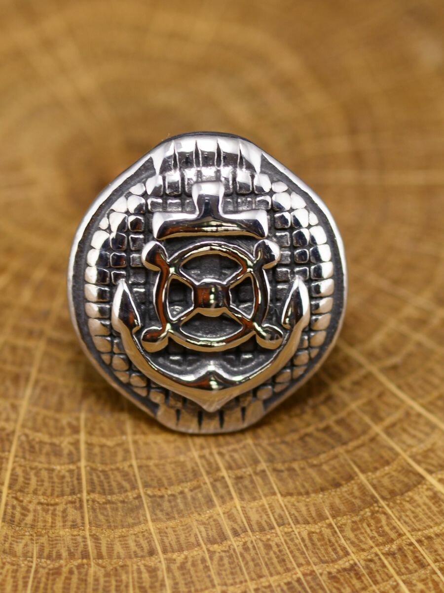 Бусина для паракорда и кожи из нержавеющей стали, Hobbylive - Морская