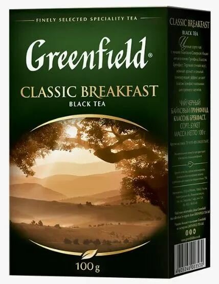 Чай черный листовой Greenfield Classic Breakfast (Классик Брекфаст), 100 г