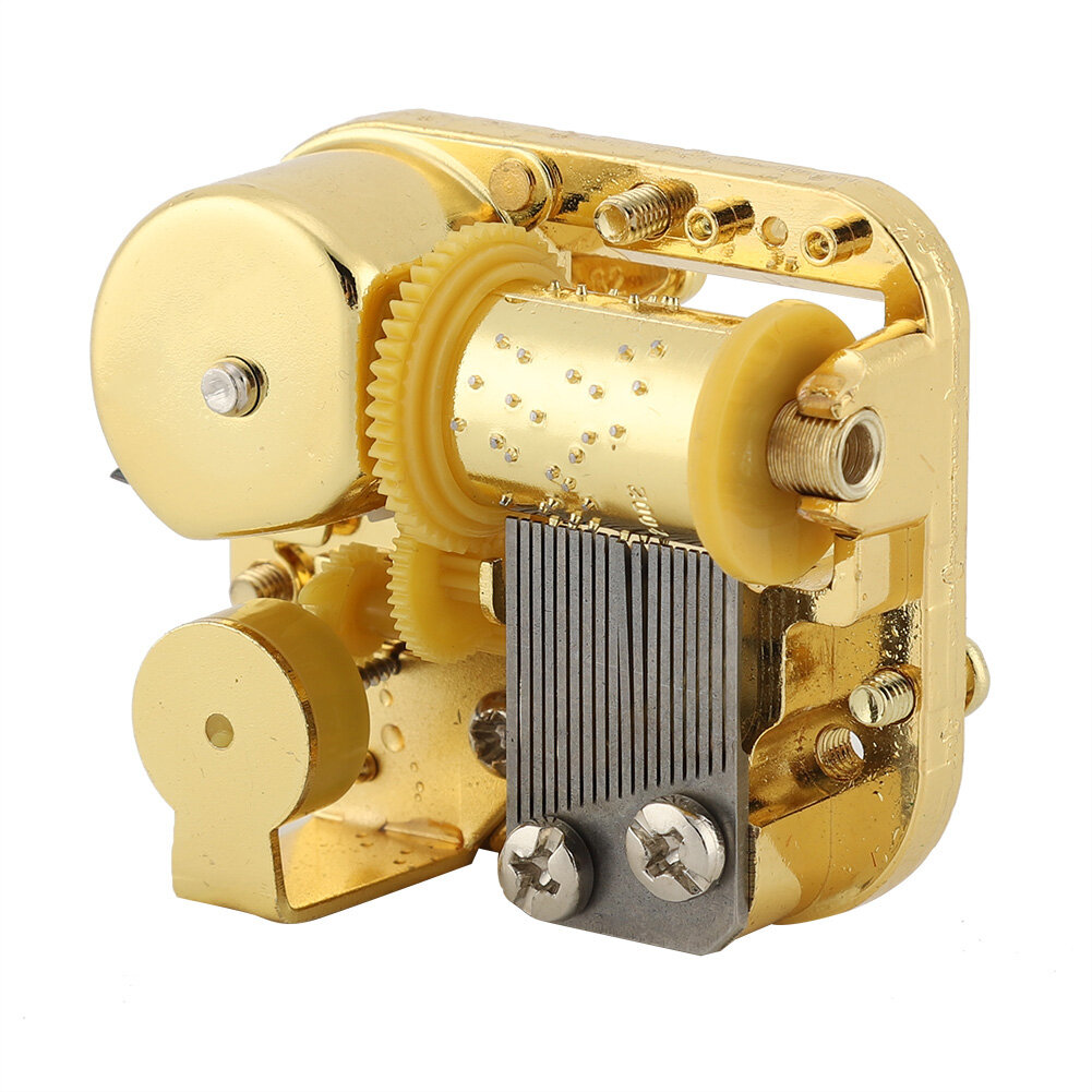 Золотая плавающая музыкальная коробка Движение DIY Музыкальные коробки аксессуары с винтом + ключ тип 11