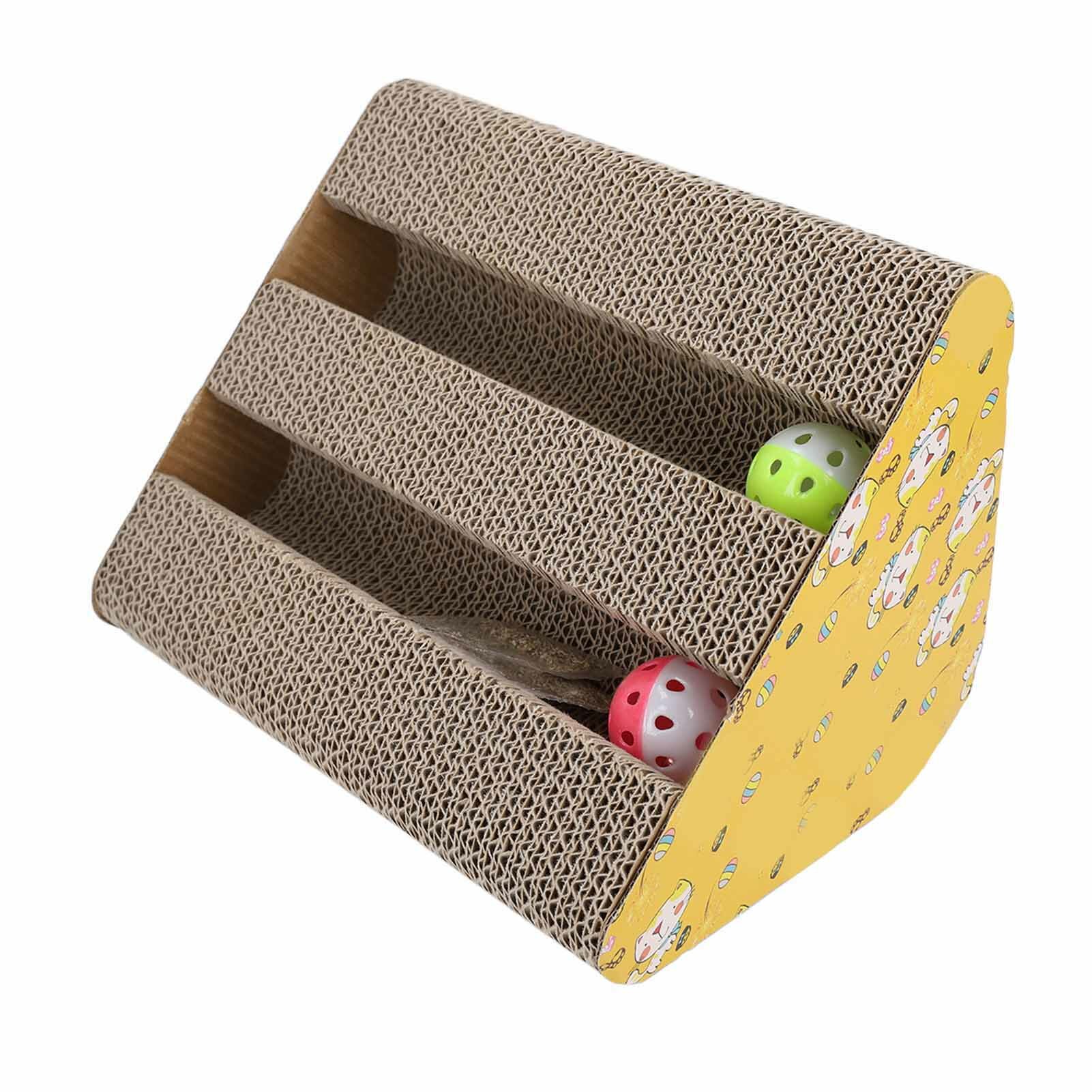Cat Scratcher Cardboard Multipurpose Grinding Claws Scratch Resistance Furniture Protection Corrugated Triangular Type