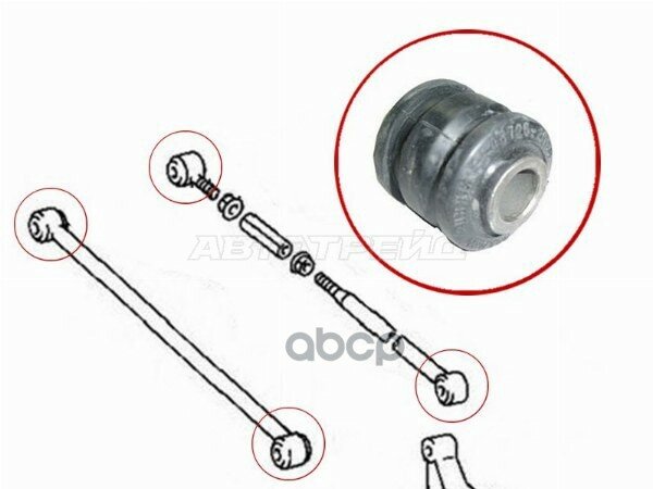 Сайлентблок Toyota Camry (XV20) 96-02 / Corolla 91-02 Sat арт. ST-48725-12180