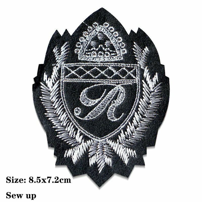 Вышитая нашивка "Медаль корпуса морской пехоты США" Черный, BH0193