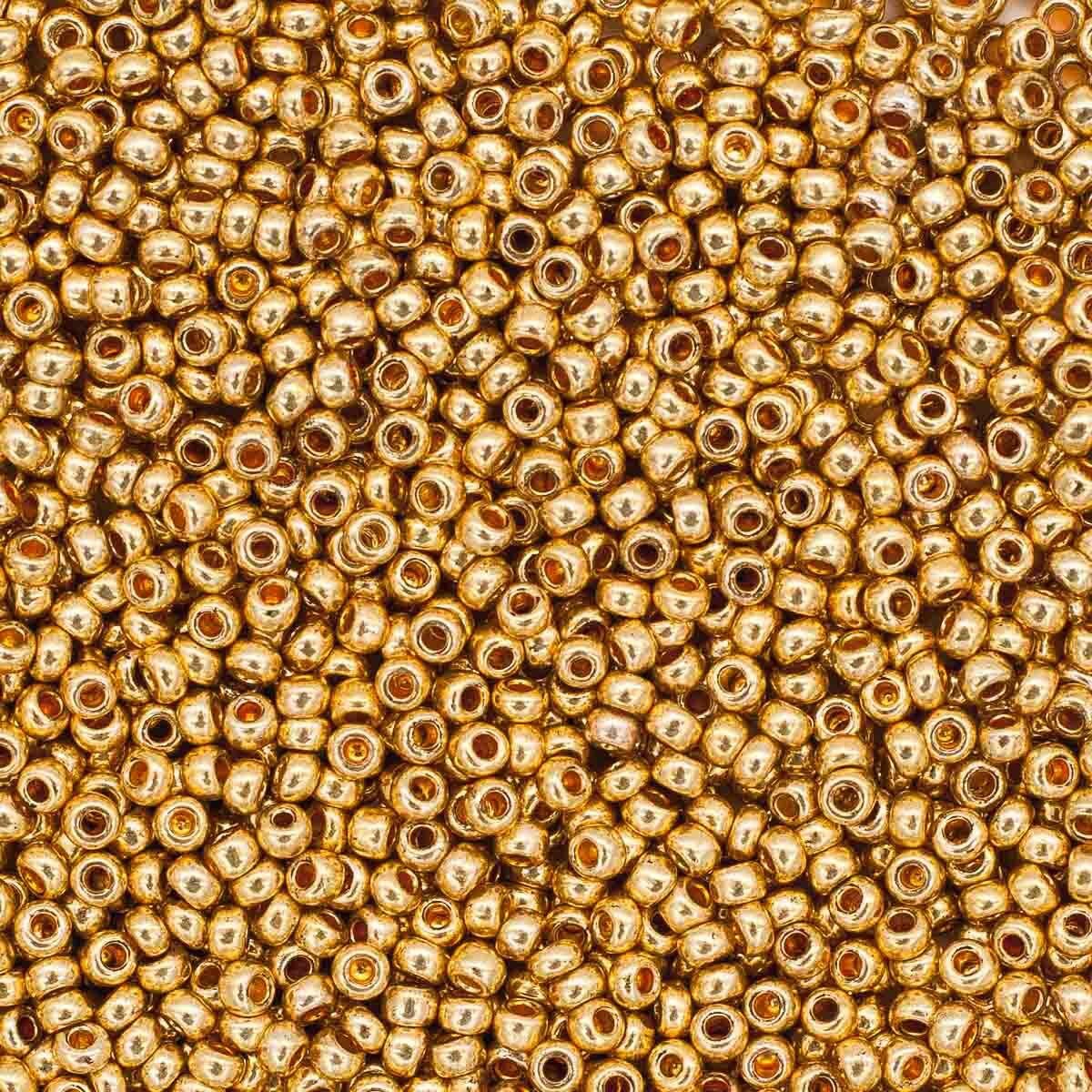 (18304) Бисер металлик 10/0, круг. отв, 50г, Preciosa