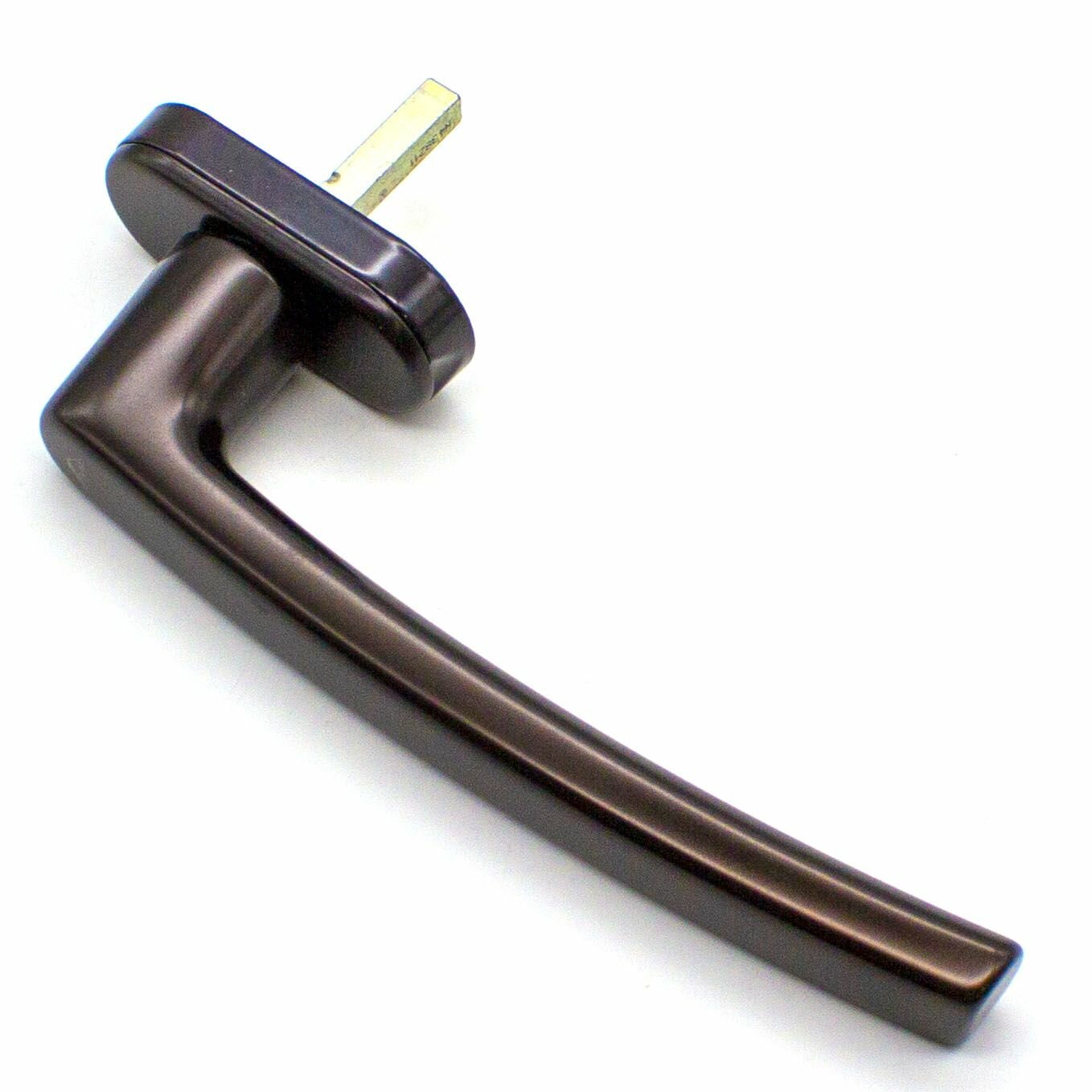 Ручка Roto Line Patio, штифт 35 мм, тёмная бронза, 160 мм, с логотипом, без винтов