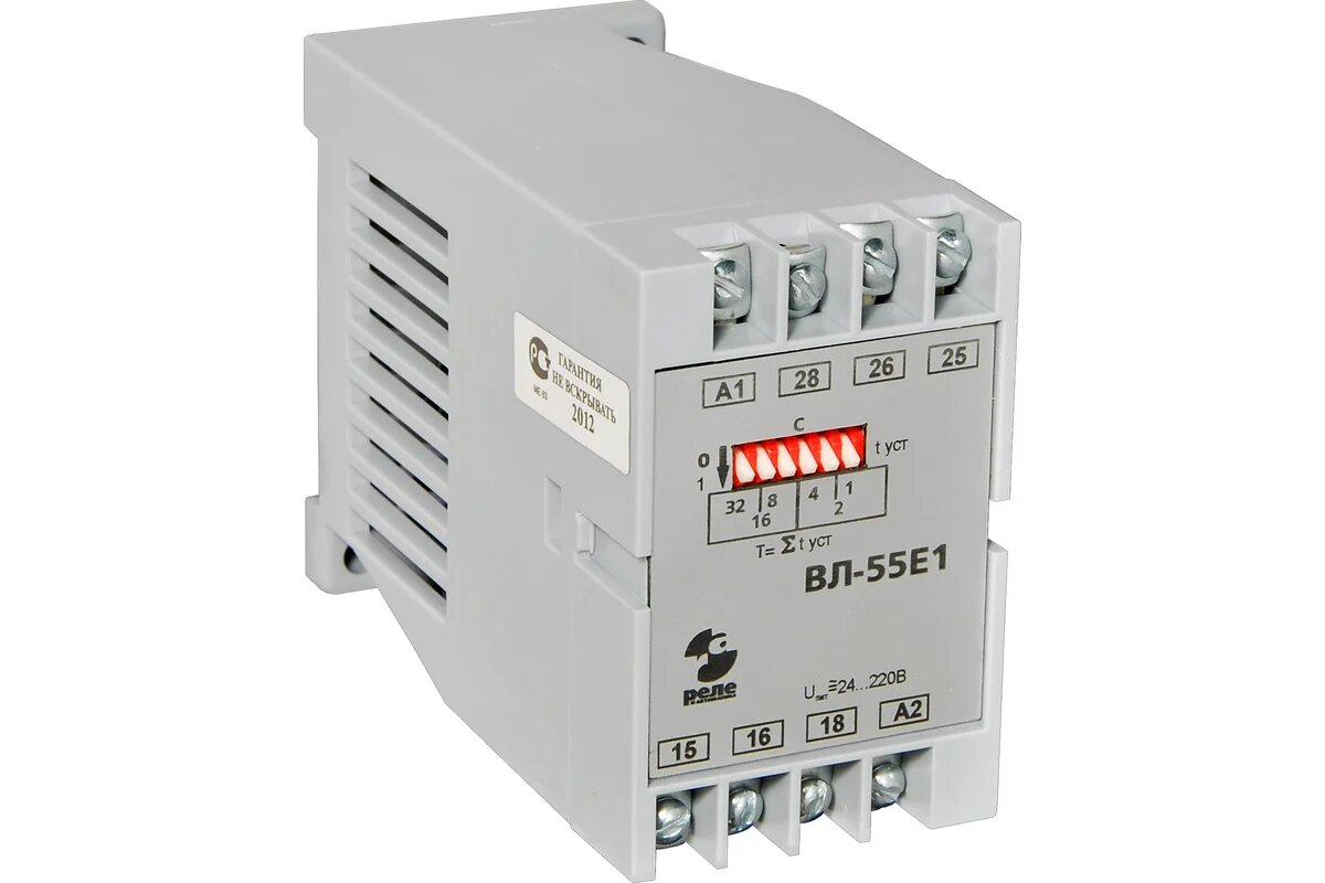 Реле и Автоматика Реле времени ВЛ-55Е1 1с.63с 24.220В 50Гц/пост. A8223-76911267