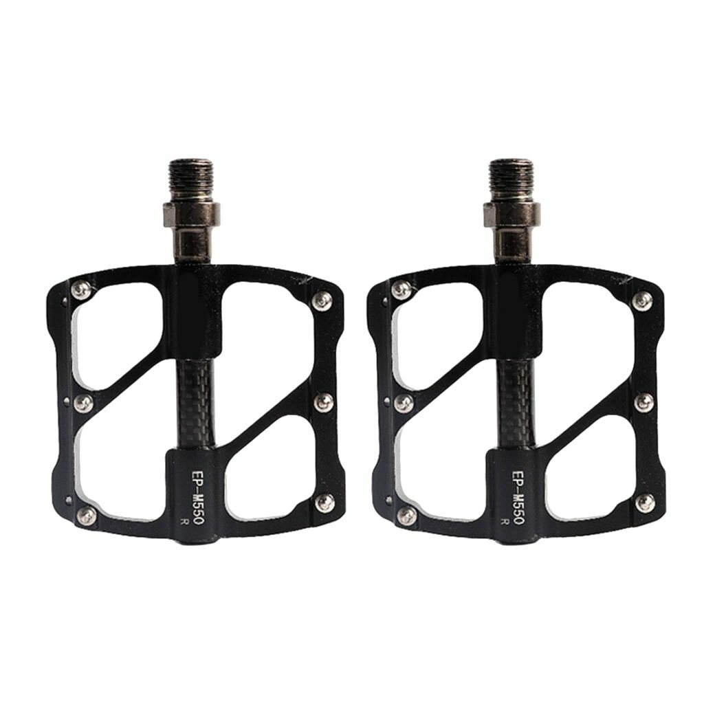 (1 пара) Педали для горного велосипеда-черная карбоновая трубка