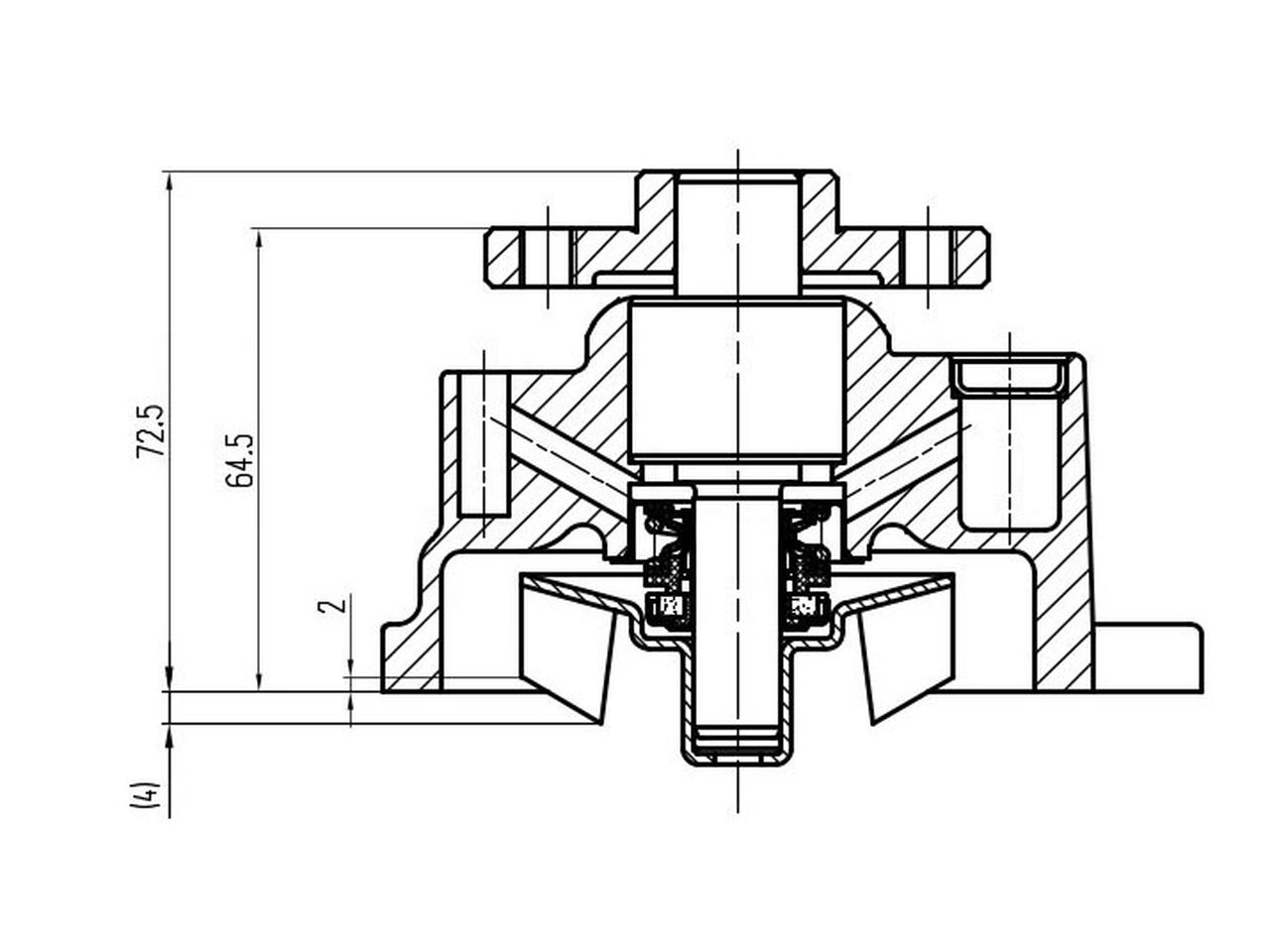 UNIO WAP-10113 (1610039435 / 1610039436) помпа водяная Lexus (Лексус) gs (s190, l10) 05-, is (xe20, xe30) 05-, rc (c10) 05-