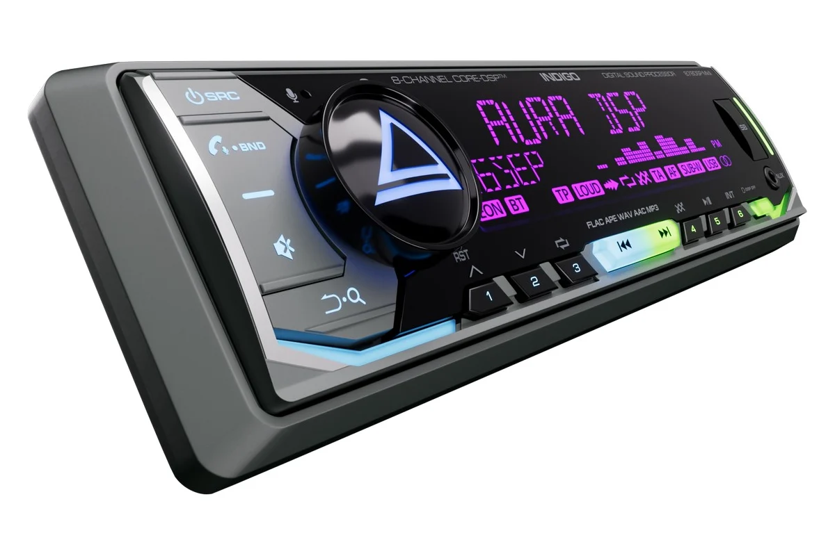 Магнитола автомобильная Aura INDIGO -879 DSP MKII 1Din, Bluetooth, RCA, USB