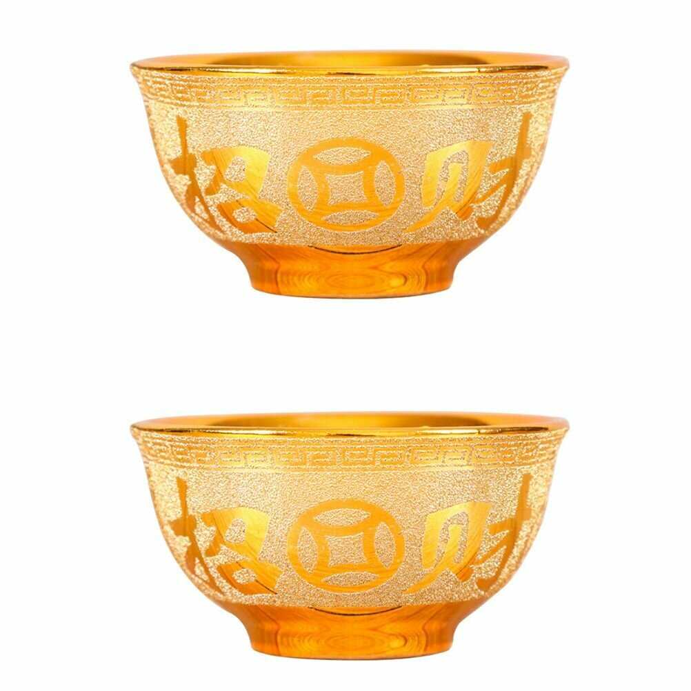 Благовидные декоративные чаши для интерьера, подходящие для хранения минералов и цветов, комплект 2 шт, диаметр 8.5 см