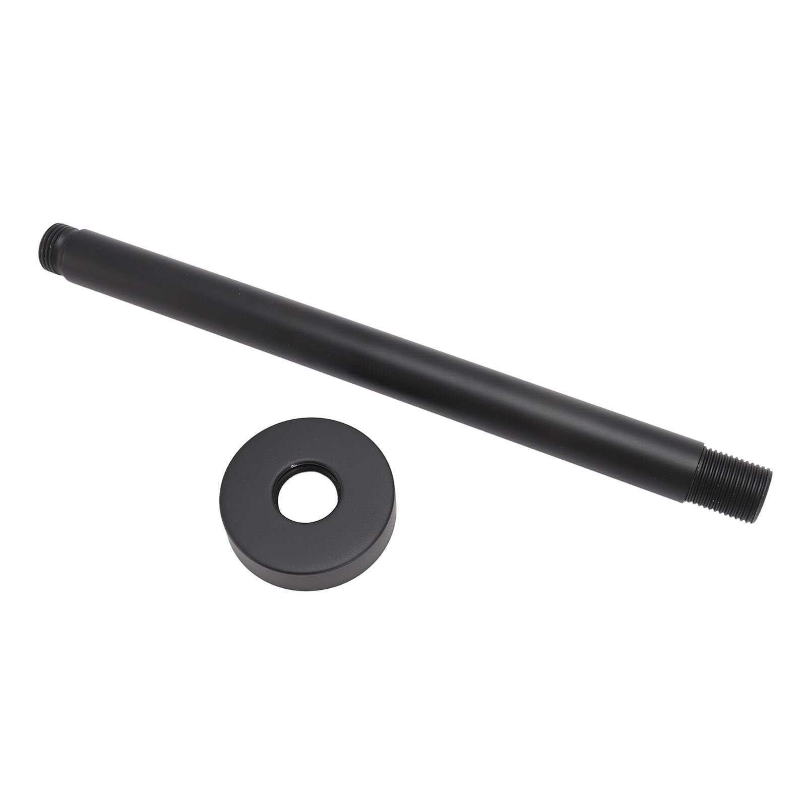 Удлинитель для душевой лейки 25 см, настенное крепление, нержавеющая сталь, черный матовый, удлинитель для душевой трубы, простая установка, аксессуар для ванной комнаты