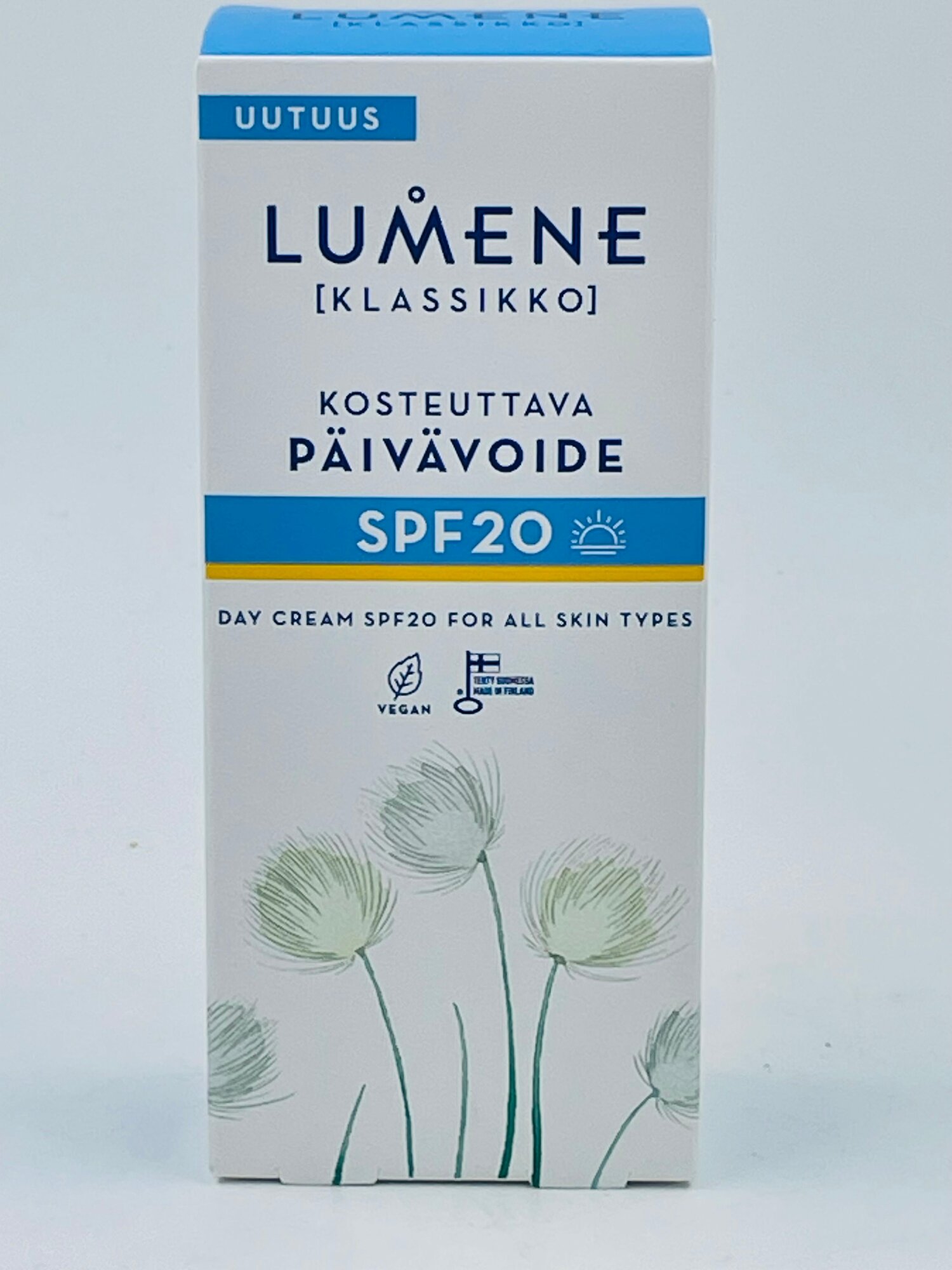 Крем дневной увлажняющий Lumene Klassikko SPF20 с эктрактом северного хопчатника, 50 мл (из Финляндии )