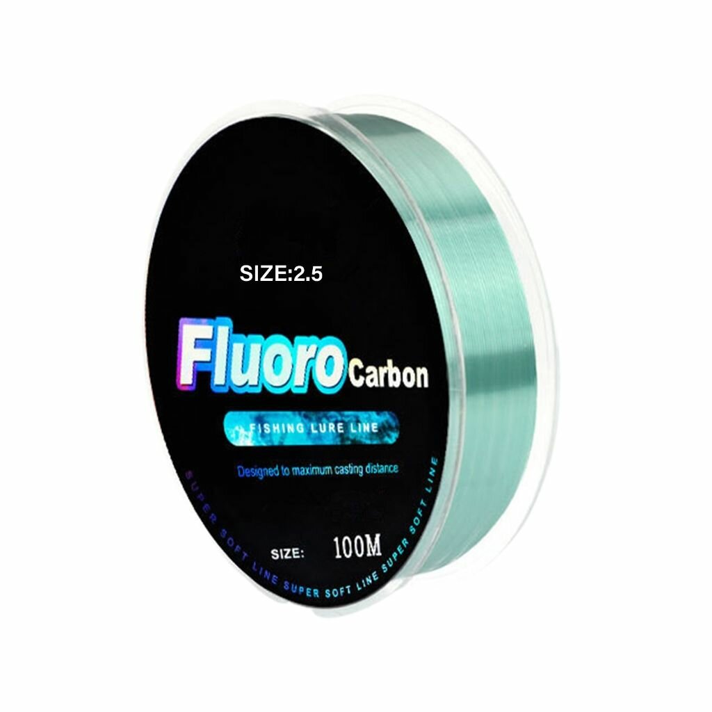 Рулон 100 метров капроновой нити зеленого цвета-№ 2,5