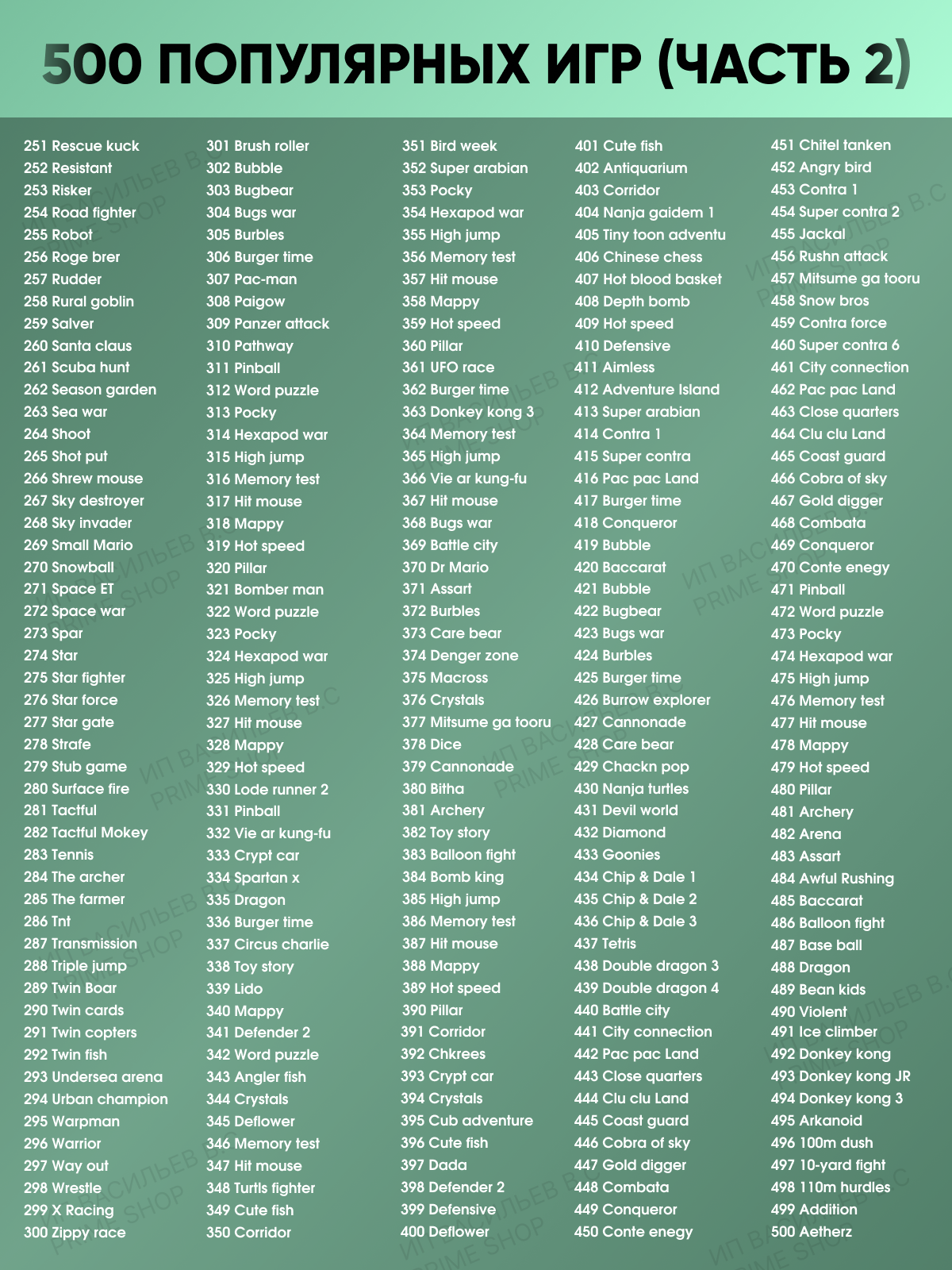 Приставка портативная игровая консоль 500 ретро игр 8 bit, без джойстика