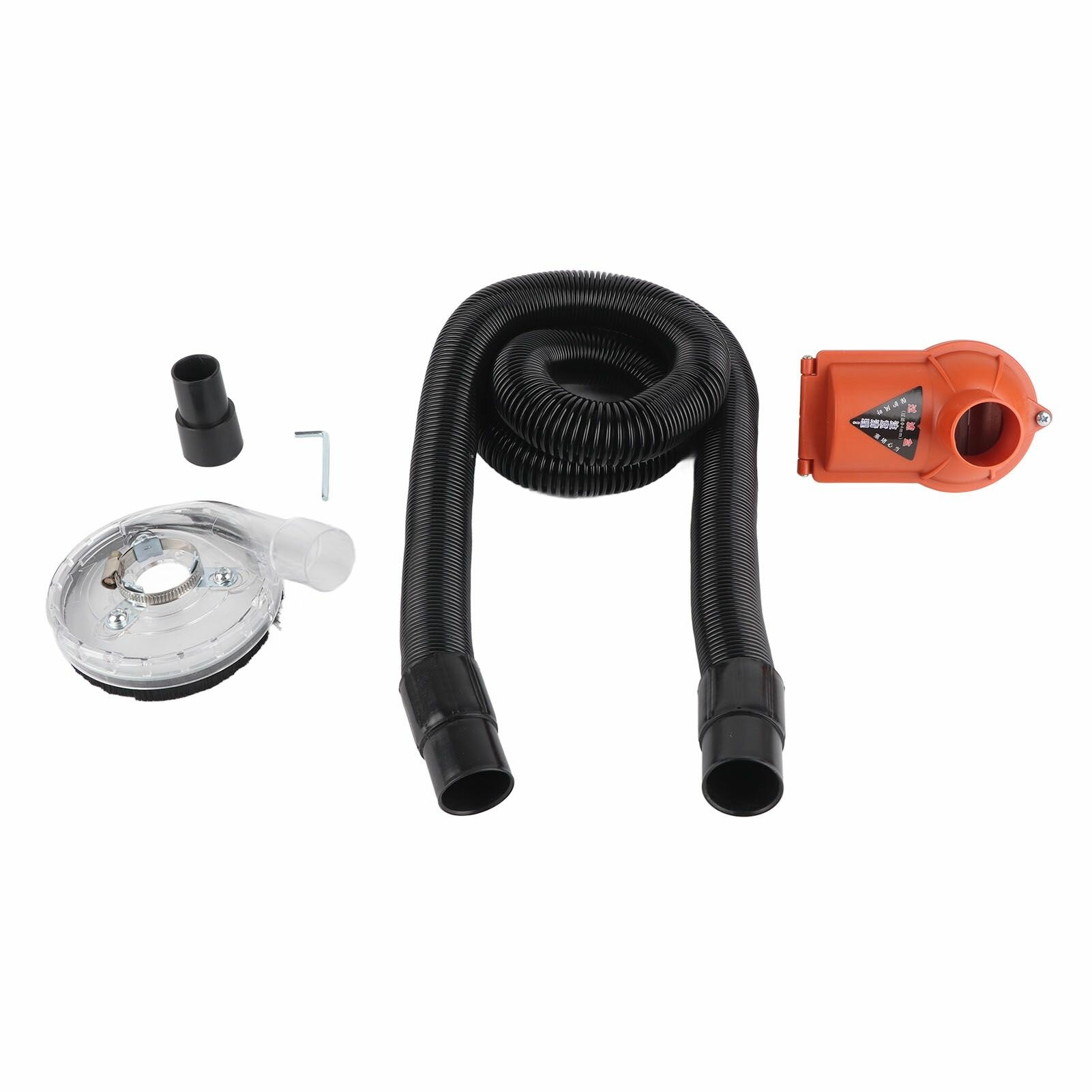 Пылезащитный чехол угловой шлифовальной машины с крыльчаткой 4 дюйма 100 мм, кожаное кольцо B-100T для косой шлифовки + вакуумная трубка