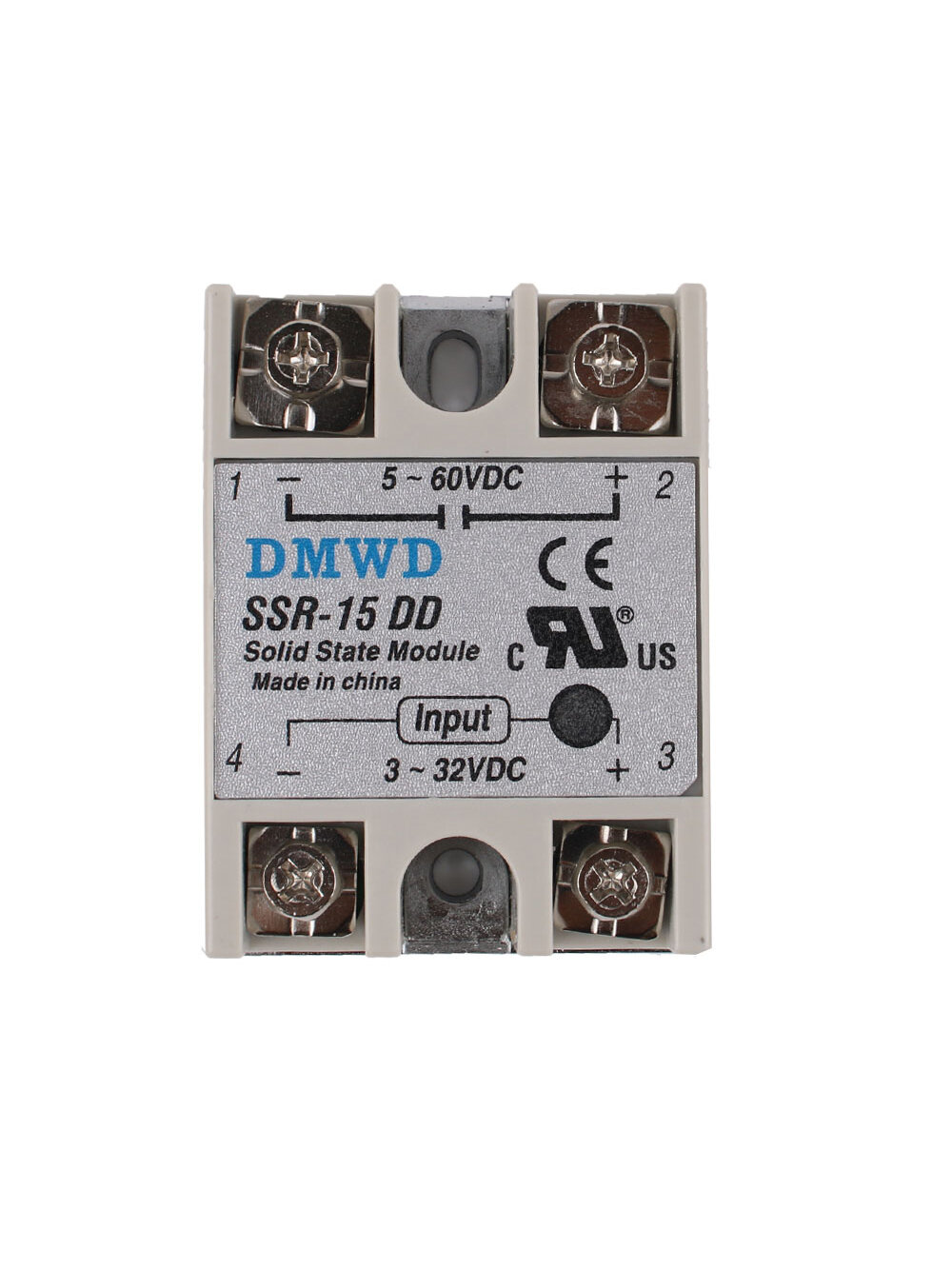 SSR-15DD Твердотельный модуль реле DC-DC Однофазный SSR 15A 3-32V TO 5-60V DC -1 шт.
