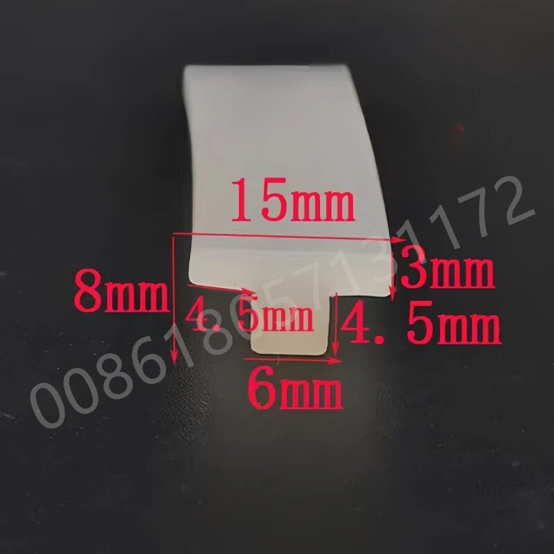 Силиконовые уплотнительные ленты Т-образной формы 15x8mm, 3M