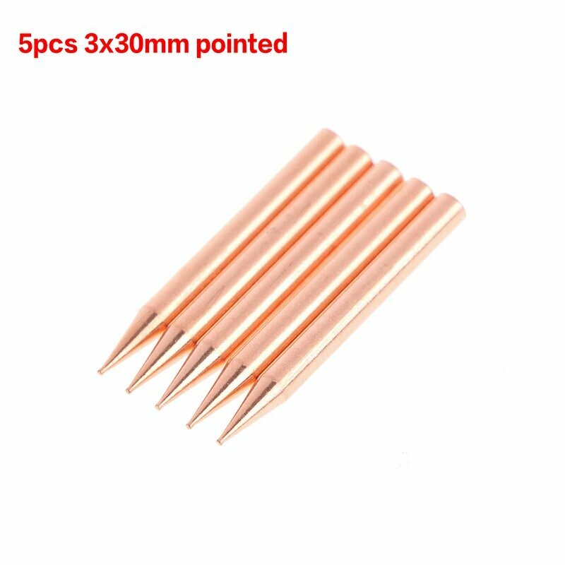 5/10 шт. Фиолетовые медные электроды для точечной сварки 5pcs 3x30mm flat