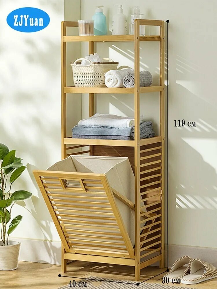 Стеллаж для ванной, 30.2х40.2х118 см