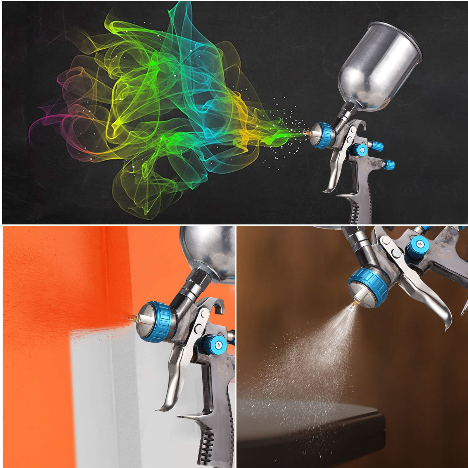 LVLP подача воздуха краскопульт мини краскопульт комплект 1.4 мм сопло 600 мл жидкий баллон воздушный краскопульт для покраски автомобиля мебель стены