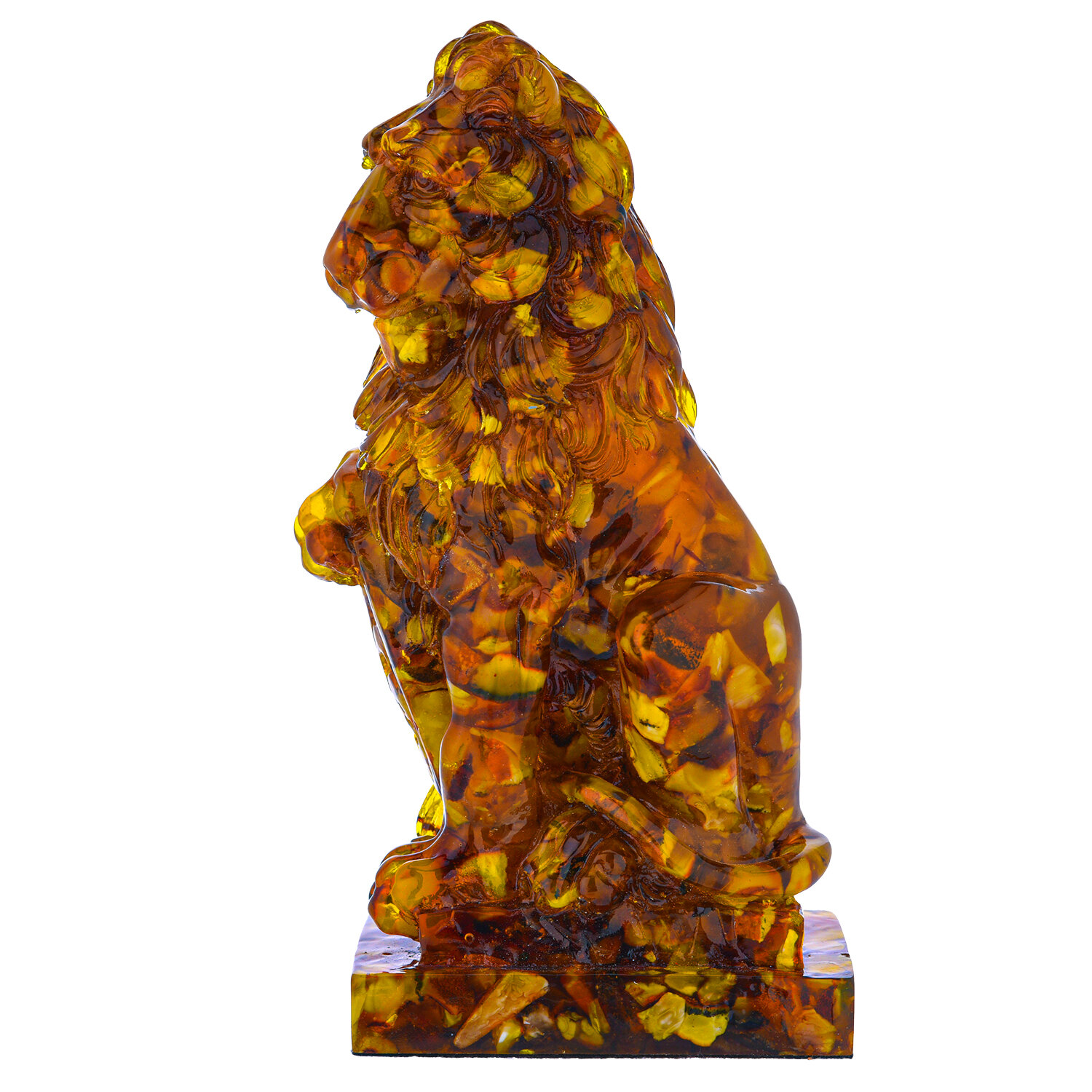Статуэтка из янтаря "Лев"