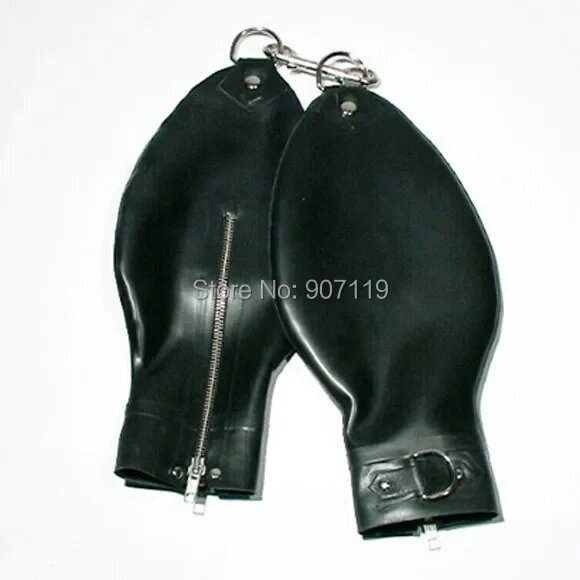 Черный латексный комбинезон для косплея L