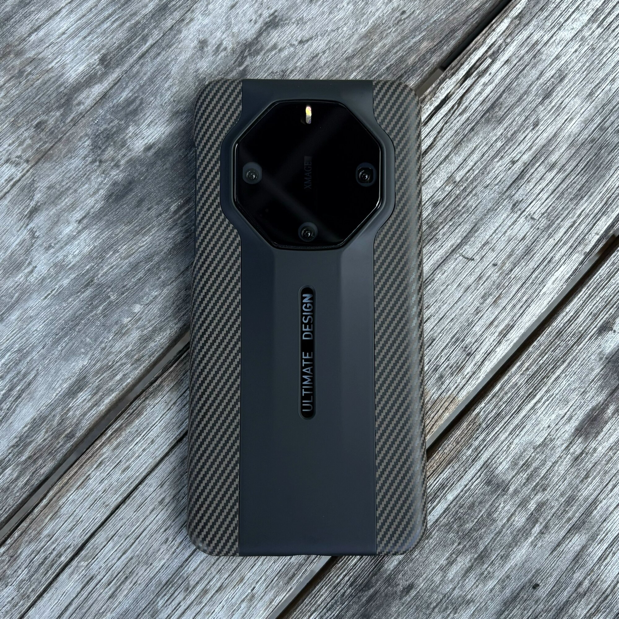 Чехол для Huawei Mate 60 RS Porsche Design коричневого цвета с кевларовым покрытием и защитой Kuning для объектива