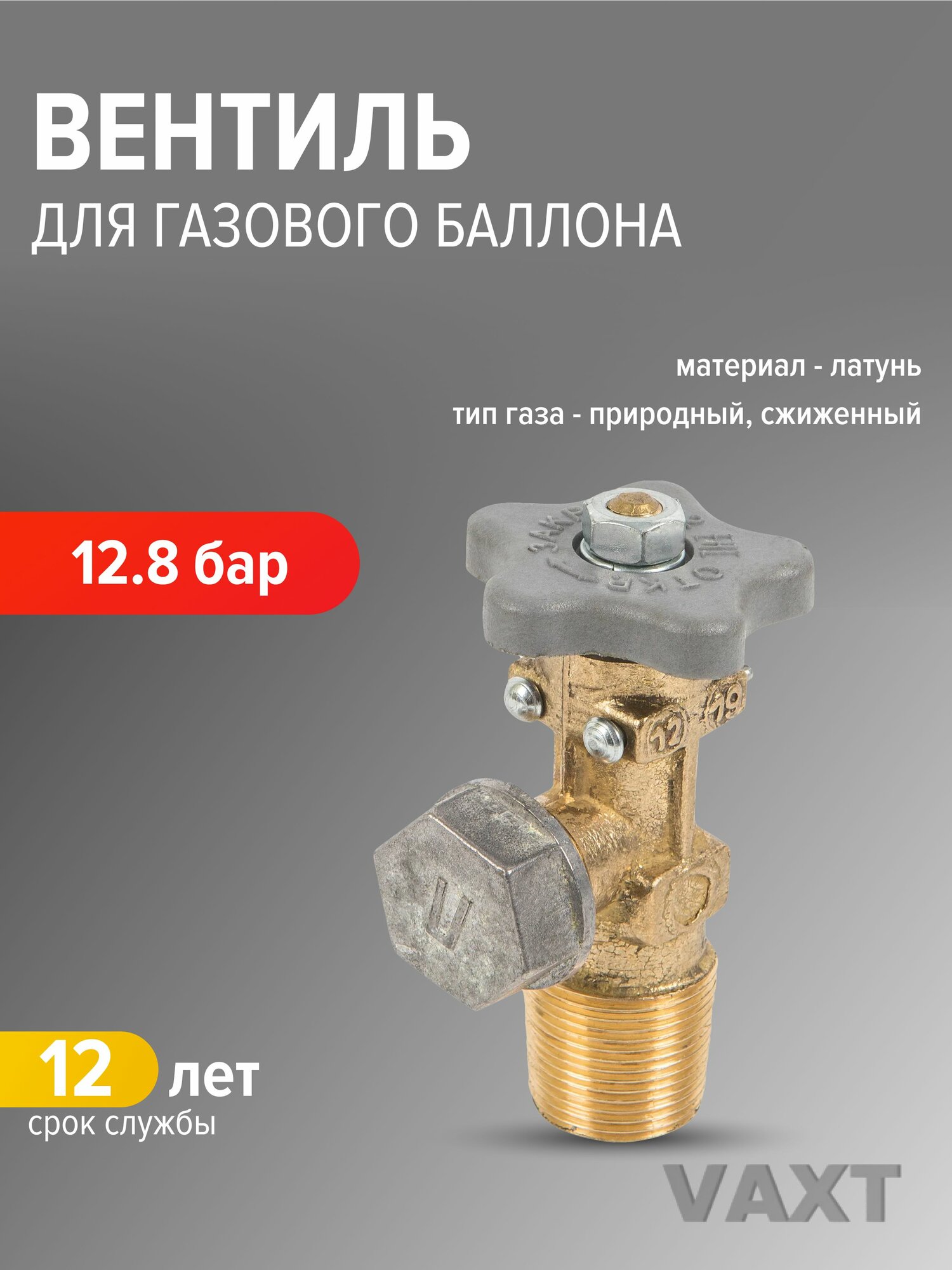 Вентиль для газового баллона VAXT