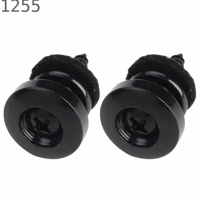 Аксессуар для струнных, Крепление ремня для гитары и бас-гитары AS022 - черное, 2 шт.