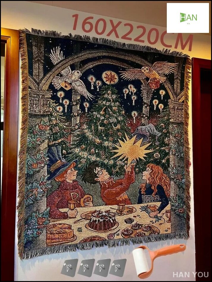 Рождественское одеяло "Гарри Поттер и узник Азкабана" 160×220 см