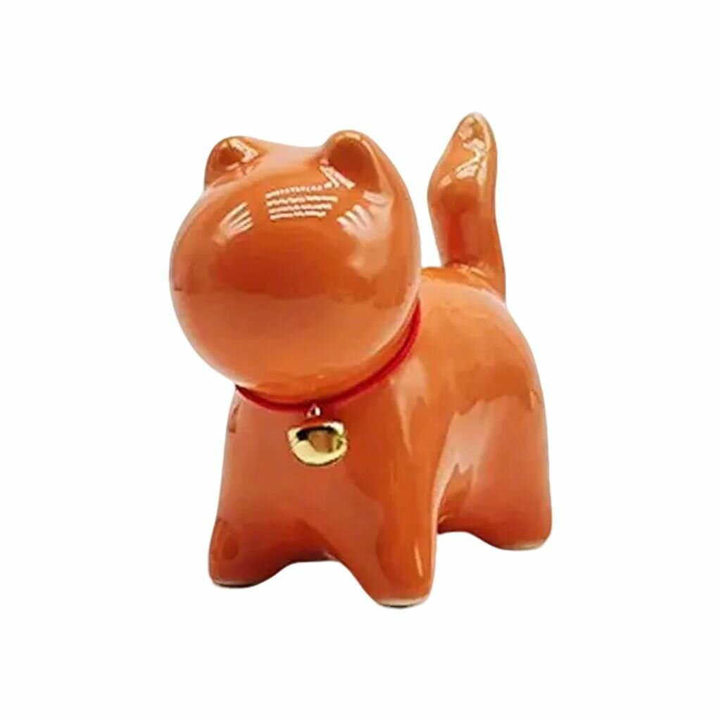 Керамический колокольчик kitty tea play Decoration-оранжевый