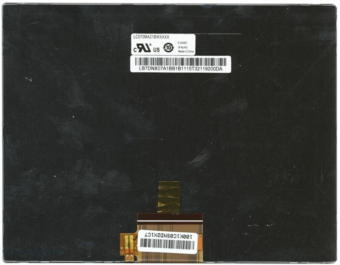 Матрица совместимая с LC070MA21BWXXXX, Диагональ 7, Hualon, Светодиодная (LED)