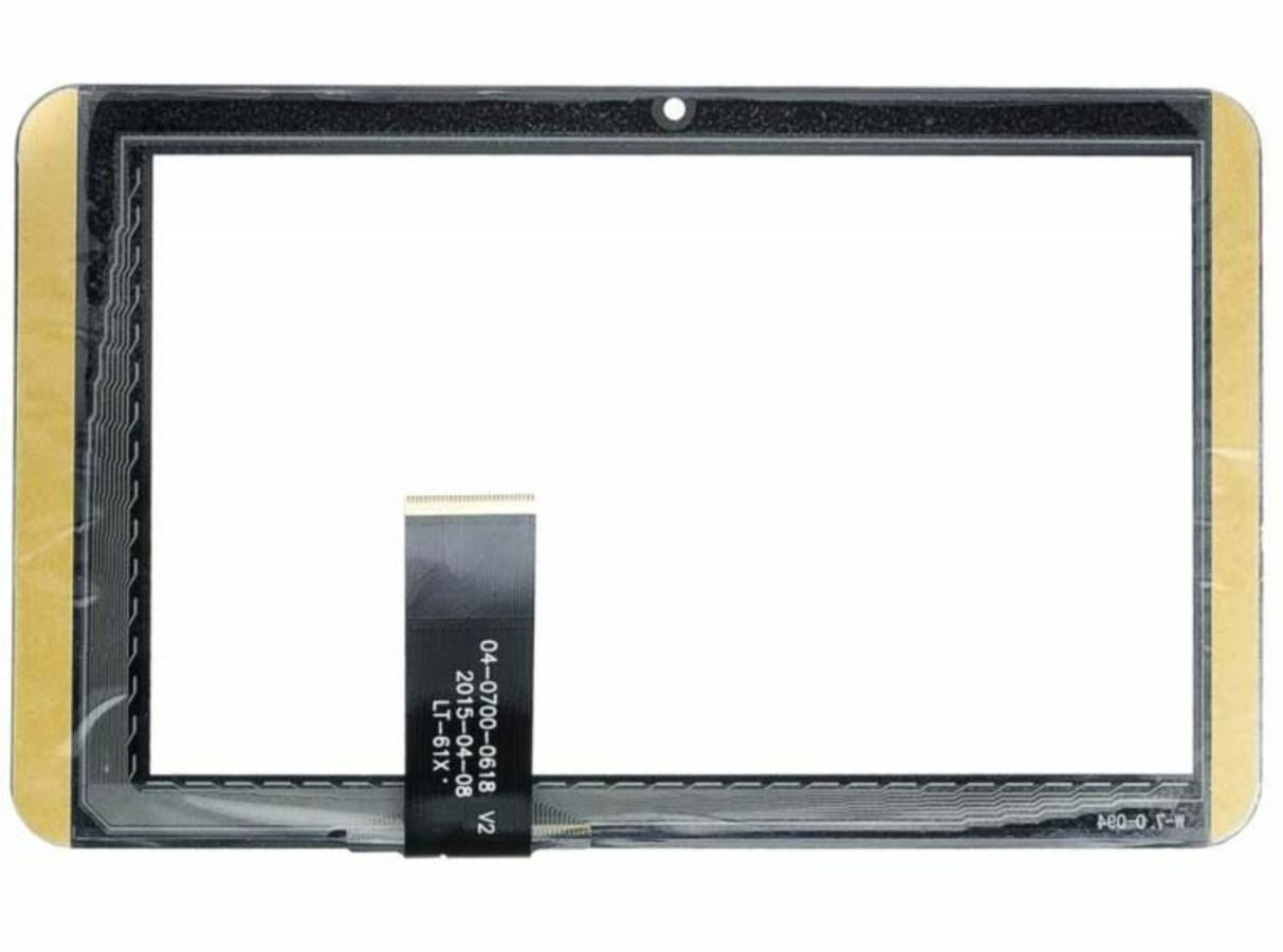 Сенсорное стекло (тачскрин) MH7001T-00FPC черное, Диагональ 7