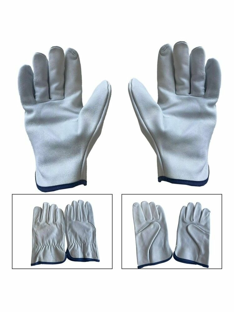 Мягкие рабочие перчатки из козьей кожи, термостойкие сварочные перчатки из козьей кожи