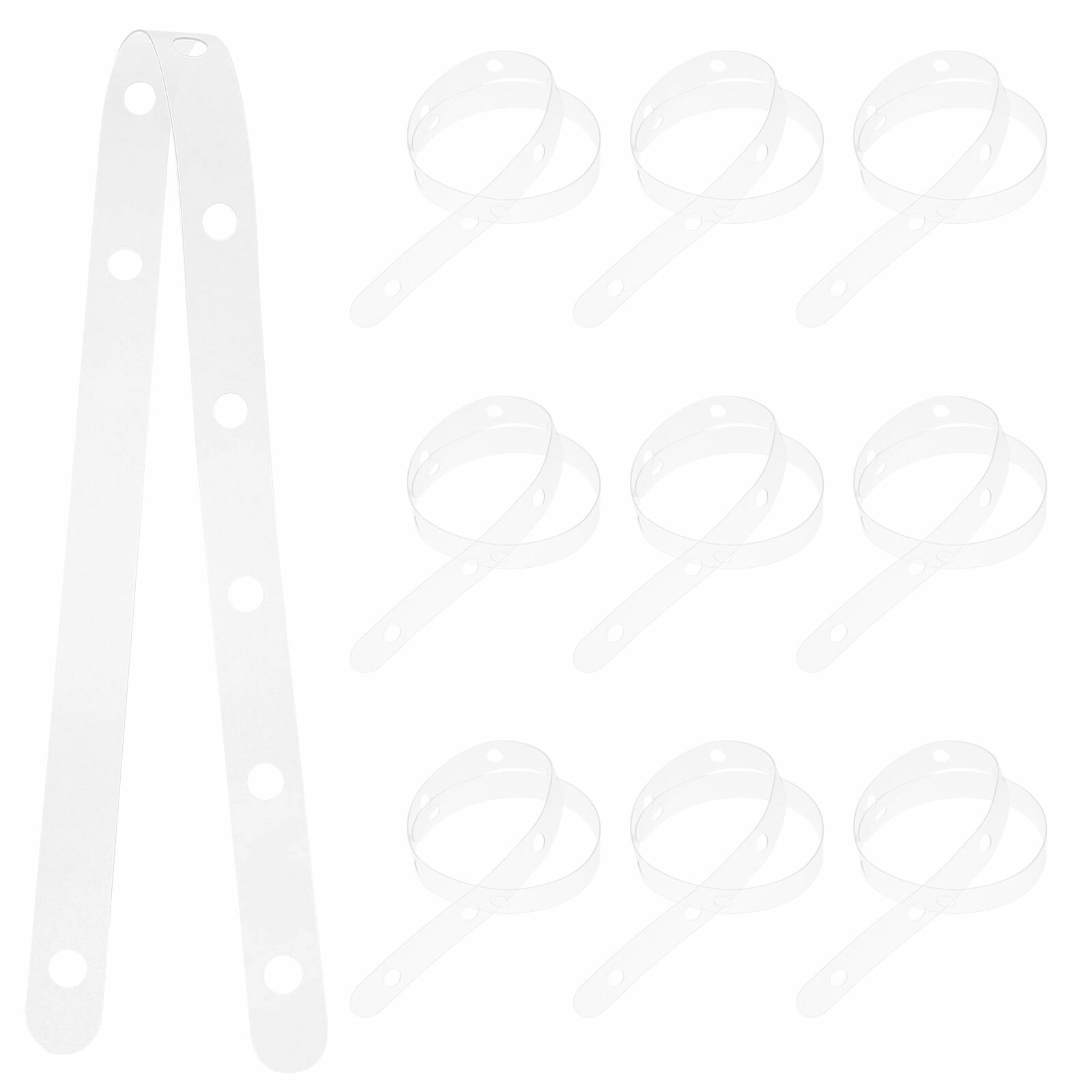 Пластиковые коннекторы для одежды с защитой от деформации 10 штук 59.00x2.00x0.10cm