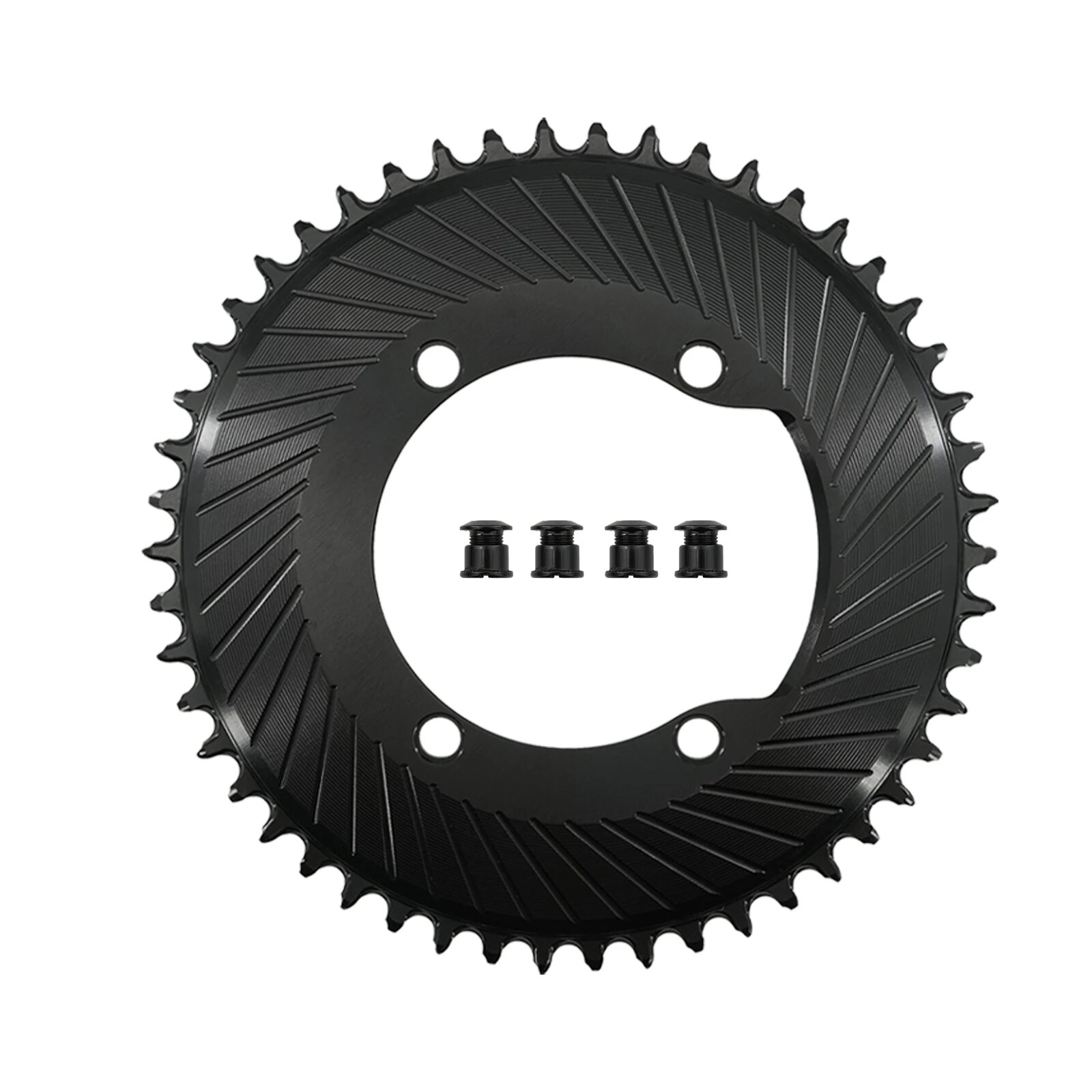 DJC Components STONE 110bcd алюминиевая звезда для шоссейного велосипеда 4 мм 38-58T 1x 58T, black
