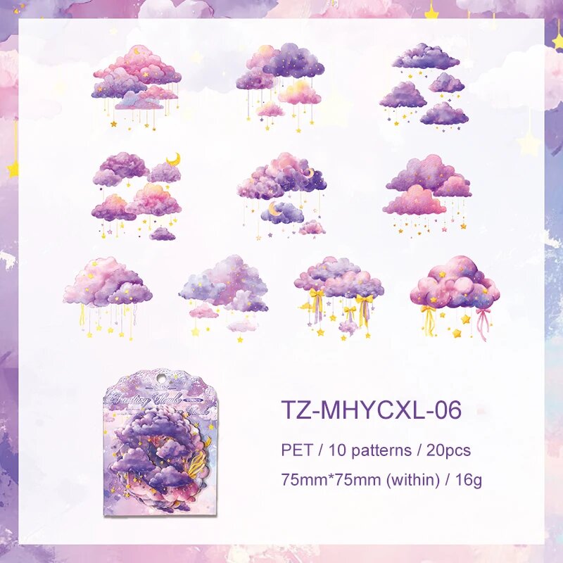 Наклейки Jianwu Dreamy Clouds Series, Цвет: TZ-MHYCXL-06