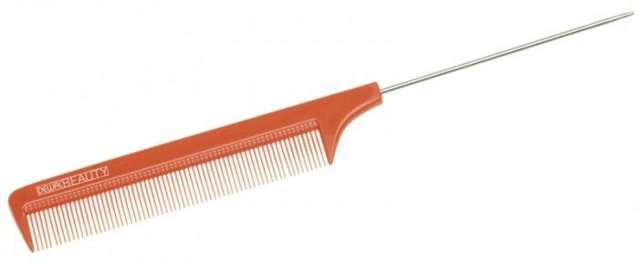 Dewal Beauty DBO6105 Расческа рабочая с металлическим хвостиком оранжевая dewal beauty