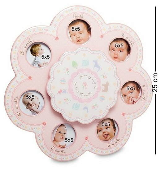 Музыкальная фоторамка Первые месяцы (на 7 фото: 5х5) CHK-121 113-50105