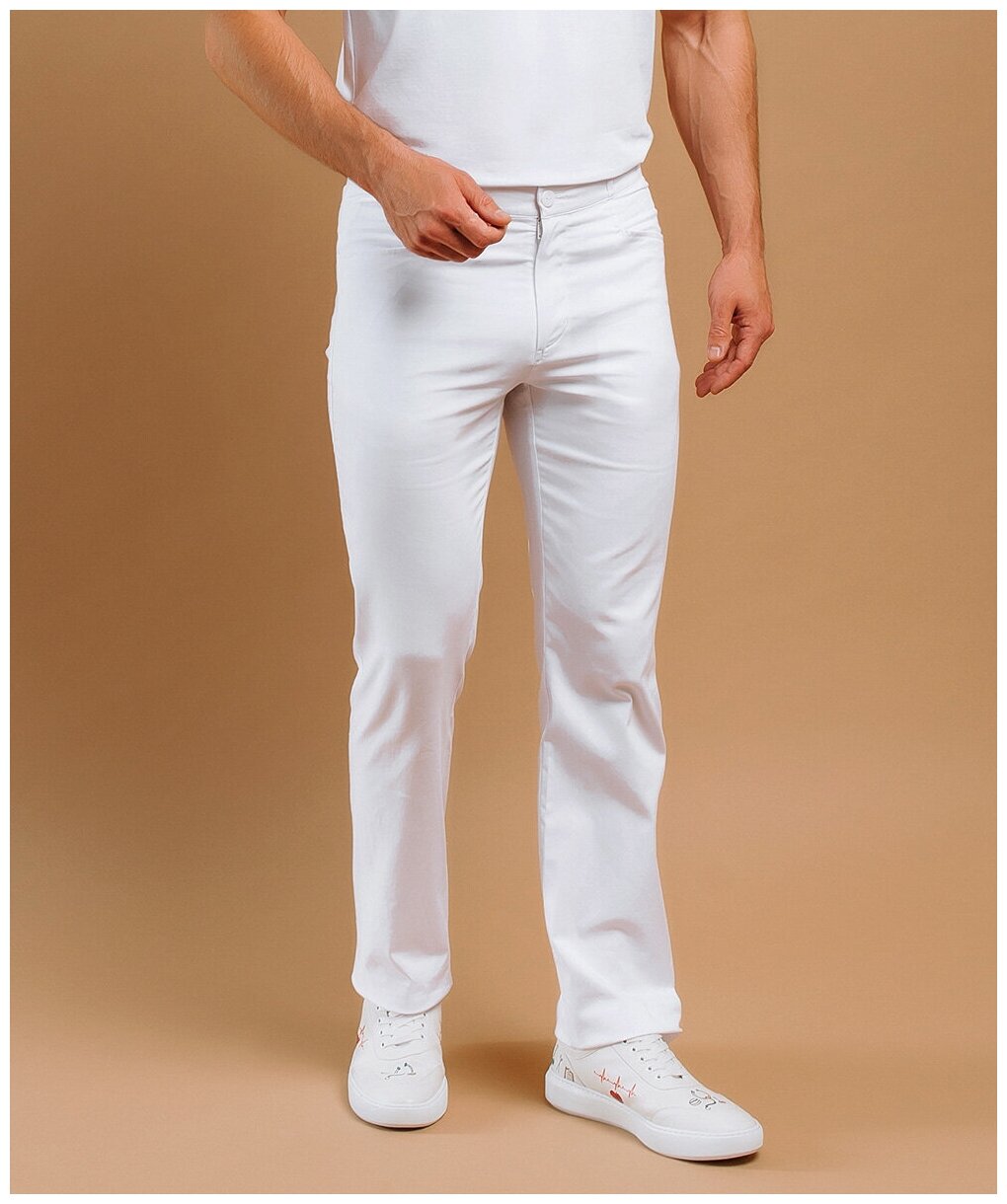 ENIGMA брюки мужские 317002 (44, Белый)