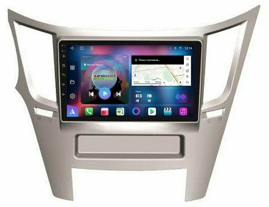 Штатная магнитола Subaru Legacy 5 2009-2014 UNISON 09A4 4Gb/64Gb, 8 ядер (061-09HA4)