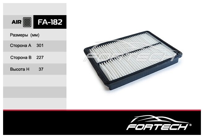 Фильтр воздушный Hyundai Santa Fe (DM) 12-19; Kia Sorento (XM) 09-15 2.4 GDI FORTECH